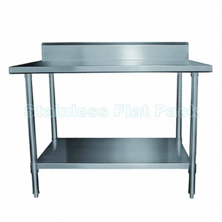 Stainless Steel Bench 1200mm W x 700mm D with Splashback