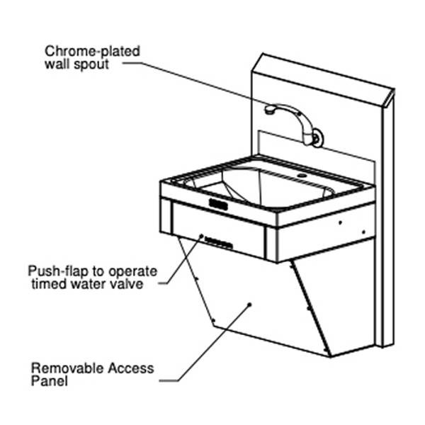 Wash Basin - Knee Operated - KO3