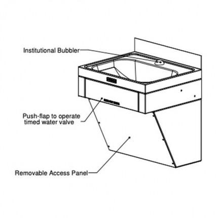 Wash Basin - Knee Operated - KO2