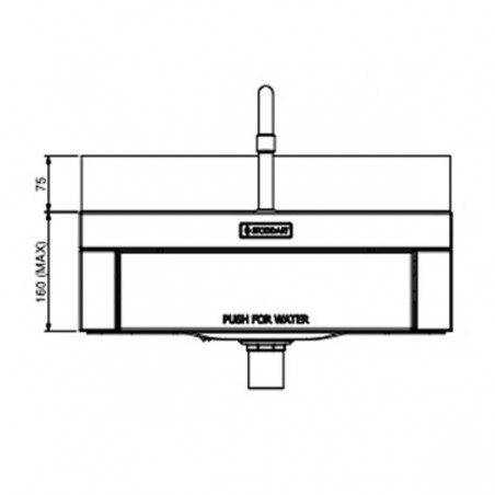 Wash Basin - Knee Operated - KO1