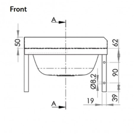 Corner Stainless Steel Hand Basin
