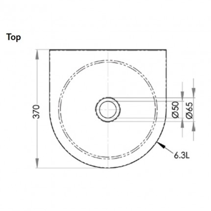 Round Stainless Steel Hand Basin