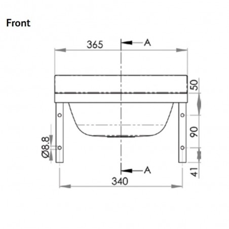 Round Stainless Steel Hand Basin