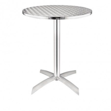 stainless steel table 600mm flip top round