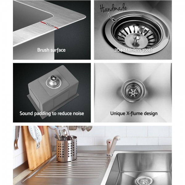 Cefito 450 x 300mm Stainless Steel Kitchen Sink
