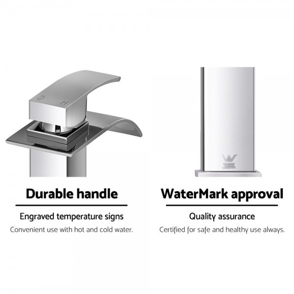 Cefito Mixer Tap Bathroom Taps Faucet Basin Sink Vanity Brass Chrome ...