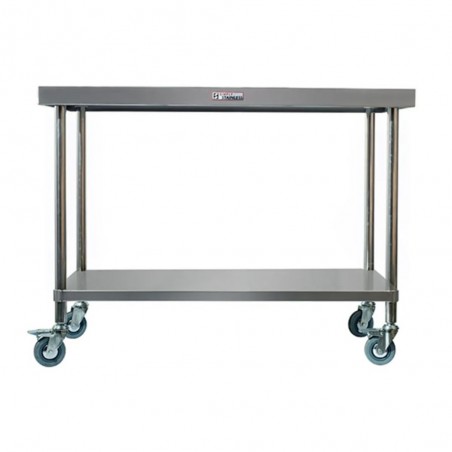 Stainless Steel Mobile Bench 1200 W x 600 D