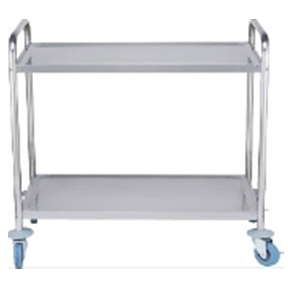 two tier service trolley cart