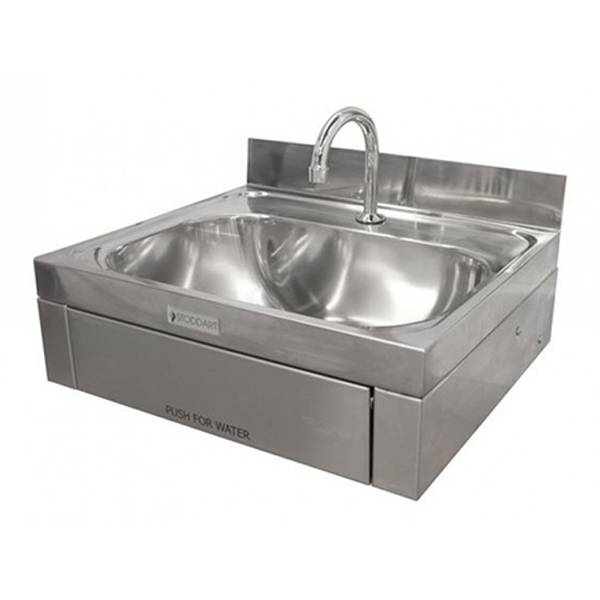 Knee Operated Hand Basin with Splashback