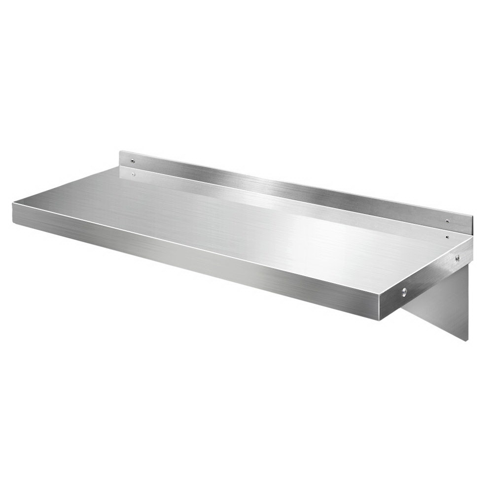 Stainless Steel Wall Shelf Kitchen Shelves Rack Mounted Display ...
