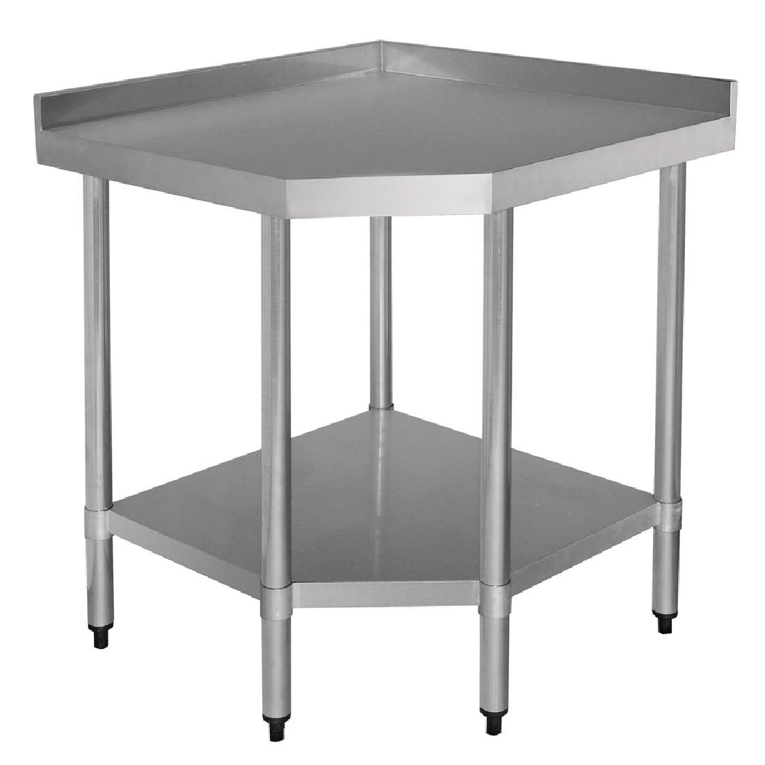 Corner Bench Stainless Steel 900/900 W x 700 D x 900 H mm